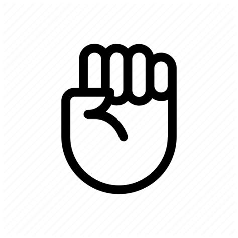 Finger Fist Gesture Hand Handle Interaction Touch Icon Download On Iconfinder Icon