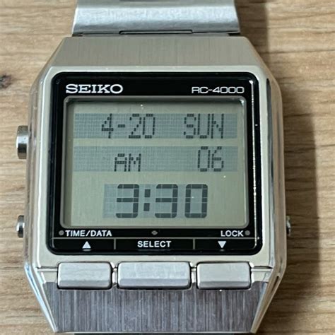 Seiko Rc 4000 Digital Watch Original Strap Working Japan