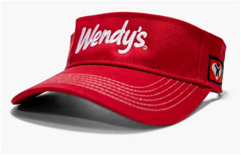 Photograph Of The Red Wendy S Crew Member Hat Baseball Cap Hd Png