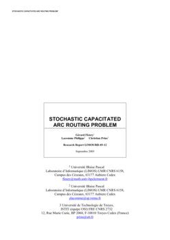 Stochastic Capacitated Arc Routing Problem DeepAI