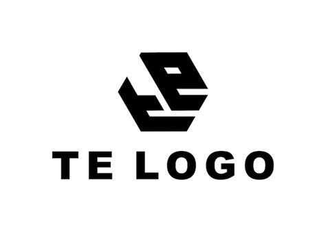 Premium Vector Te Logo Design Vector Illustration