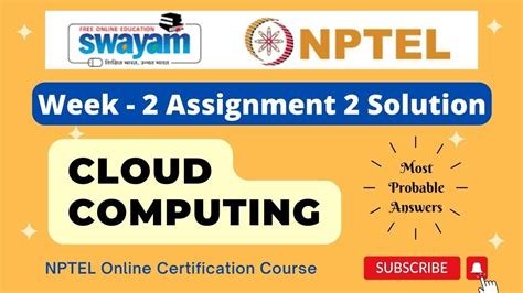 Cloud Computing Week 2 Assignment 2 Solution Nptel Swayam Jan