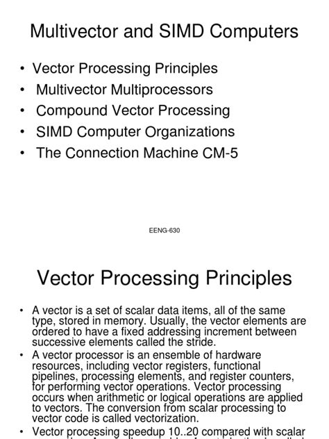 Multivectorandsimd Computers Ch8 Instruction Set Central Processing Unit