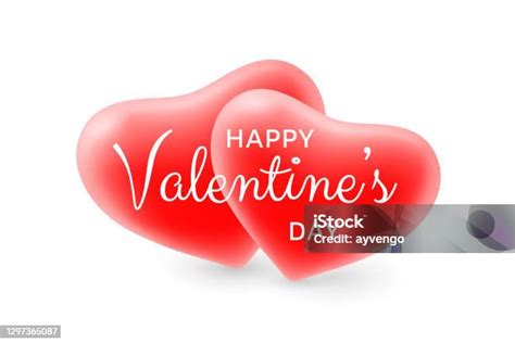 발렌타인 데이 인사말 카드 텍스트와 로맨틱 한 부드러운 빨간 마음의 커플 사랑 부드러움 친절 부드러움 연약함 관계 사랑에 빠지다 2월에 대한 스톡 벡터 아트 및 기타 이미지