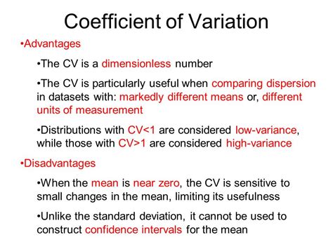 Coefficient Of Variation