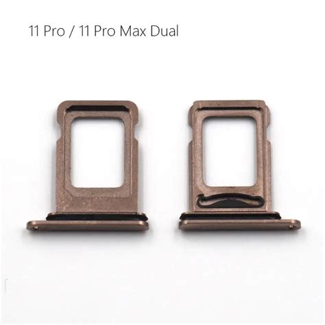 5pcs New Dual Sim Card Holder Slot Replacement For Iphone 11 Pro Max ...