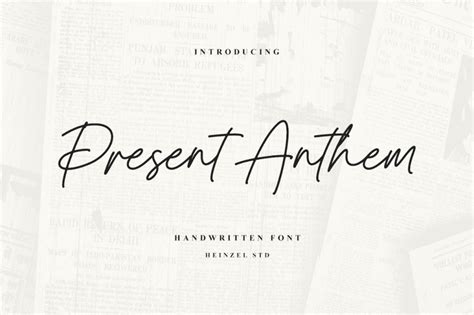 Present Anthem Font · 1001 Fonts