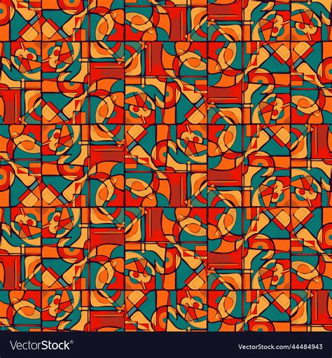 Abstract Geometric Square Seamless Background Vector Image