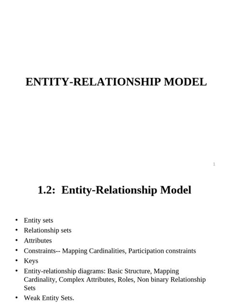 Entity Relationship Model Pdf Conceptual Model Information Technology Entity Relationship Model Pdf Conceptual Model Information Technology
