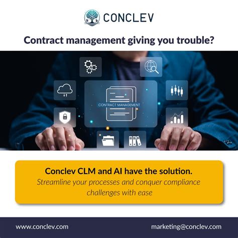 Conclev Ai On Linkedin Contractmanagement Clm Ai Compliance Streamline Efficiency…