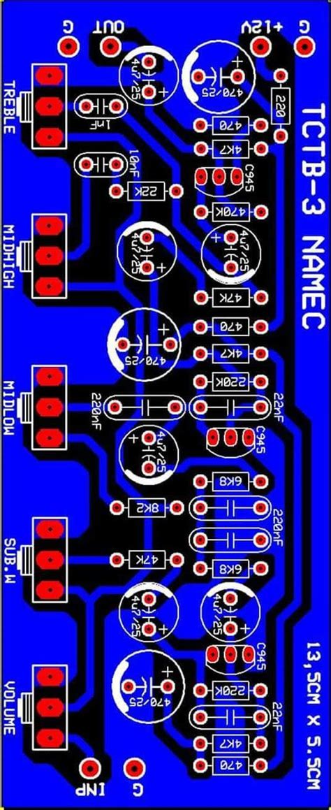 42 Skema Pcb Tone Control Digital Simple Dan Minimali