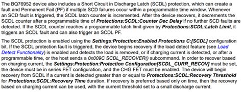 BQ Triggering SCD Followed By A Pre Discharge Cycle For Load Capacitance At Start Up
