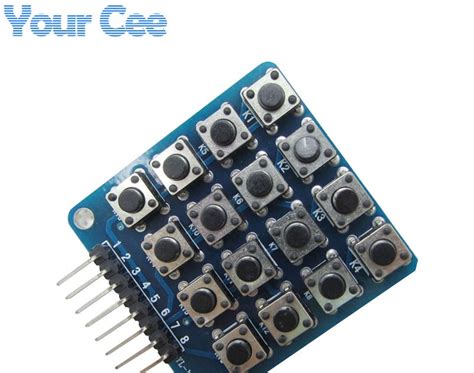 1pc 4x4 Keypad Mcu Accessory Board Matrix Keyboard 16 Key Buttons For Arduino