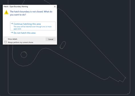 Solved Hatch Extends Beyond Selected Area Autodesk Community