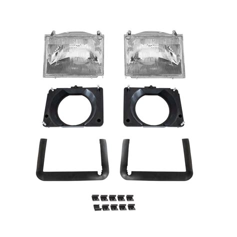 1985 1 2 1986 Ford Mustang Oem Svo Headlights W Retainers Seals And B
