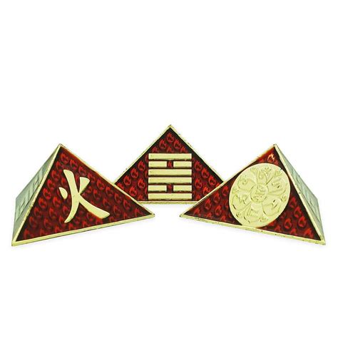 Three Triangular Prisms With Li Hexagram BIG FIRE FENG SHUI BESTBUY