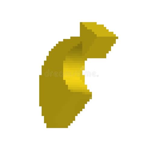 Pixel Arrow Icon 8 Bit Computing Pointer Retro Style Directional Cursor Bit Arrow Stock