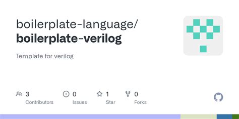 github boilerplate language boilerplate verilog template for verilog
