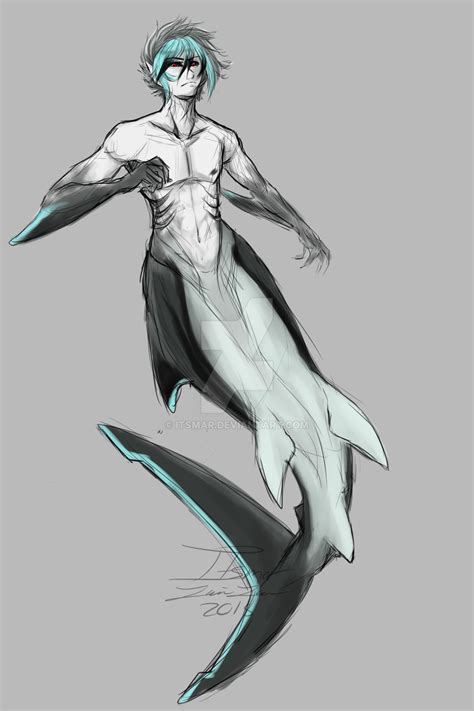Mershark Mow By Itsmar Meerjungfrauen Zeichnen Skizze Ideen