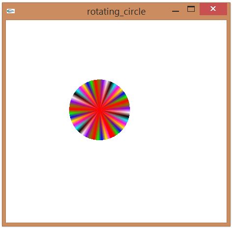 Rotating Circle Computer Graphics Project In OpenGL Source Code