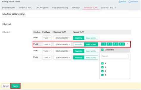Use Multiple LAN Subnets With Tag Based VLAN DrayTek