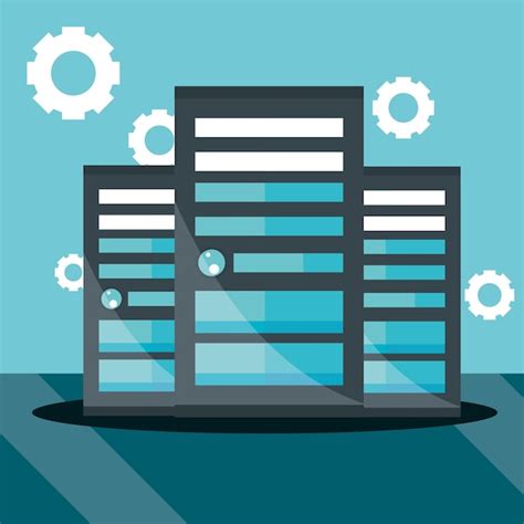 Premium Vector Data Center Server