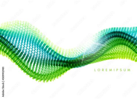 Molecular Wave Abstract Background With Dynamic Particles Layer Of Cells Connection Structure