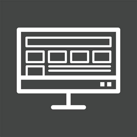 Layout Display Line Inverted Icon 11908485 Vector Art At Vecteezy