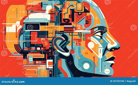 Abstract Mental Health Concept Stock Illustration Illustration Of