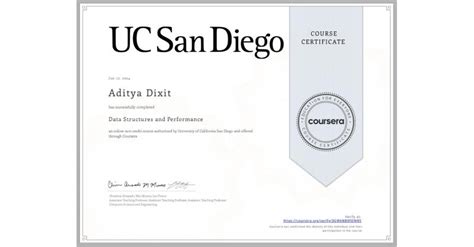 Completed Data Structures And Performance Course Aditya Dixit Posted
