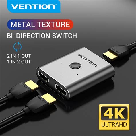 Vention Hdmi Splitter 4k 60hz Bi Direction Hdr Hdmi 20 Switcher 1in