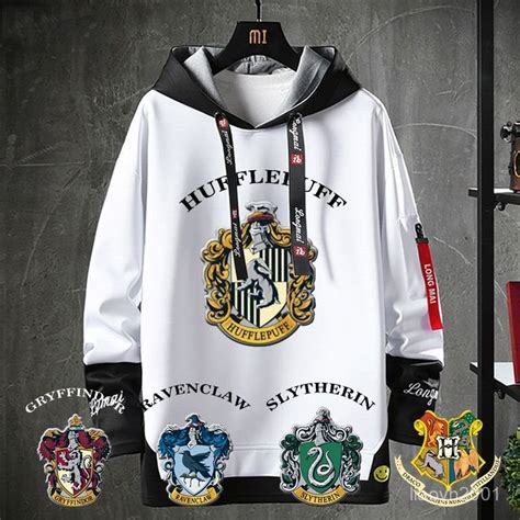 台灣出貨 哈利波特衛衣斯萊特林週邊霍格沃茨衣服男女情侶外套 加絨上衣~免運 蝦皮購物