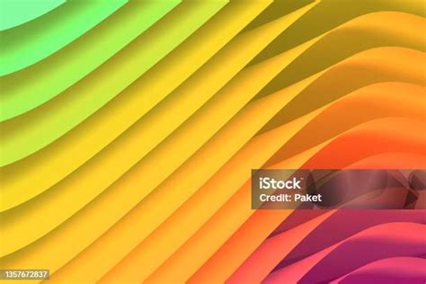 무지개 색으로 다채로운 선명한 물결 모양의 선과 추상적 인 배경 리본에 대한 스톡 사진 및 기타 이미지 리본 무지개 0명 Istock