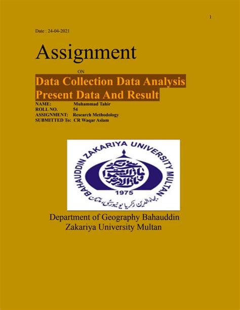 Research Methodology Assignment Pdf