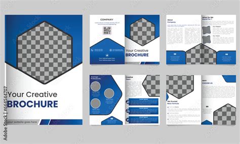 Brochure Template Layout Design Minimal Multipage Business Brochure