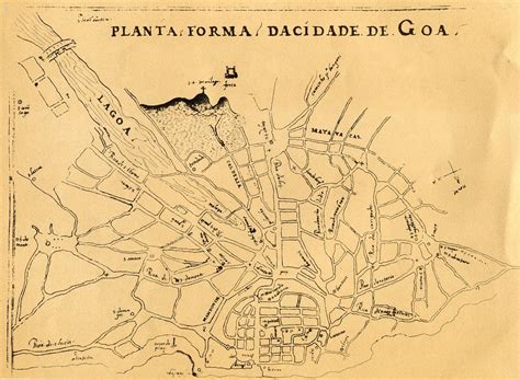 Map Of Old Goa 1615 Cidade De Goa 1615 Joegoauk52 Flickr
