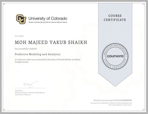 Majeed Shaikh On Linkedin Predictiveanalytics Xlminer Businessanalytics Coursera