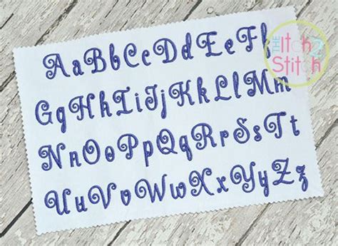 Elegant Scroll Script Embroidery Font Machine Embroidery Designs By JuJu