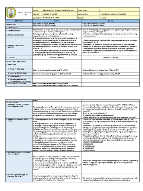 Dll Template Esp Week 7 Pdf