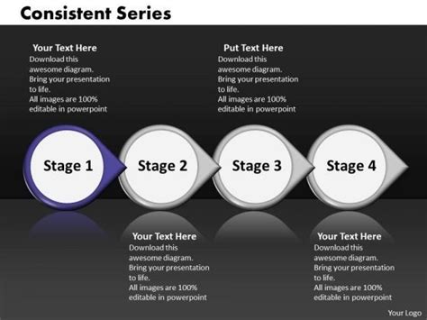 Ppt Consistent Series Of Four Phase Diagram Involved Procedure PowerPoint Templates