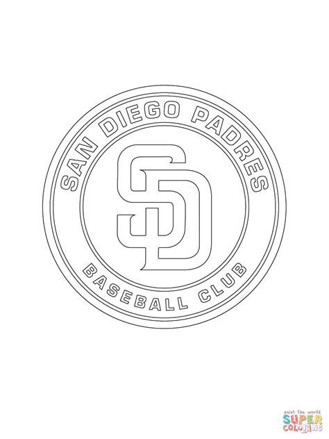 San Diego Padres Coloring Pages
