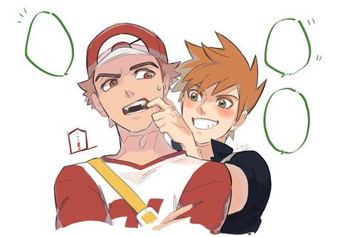 Red And Blue Oak Pokemon And More Drawn By Boba Msize Danbooru