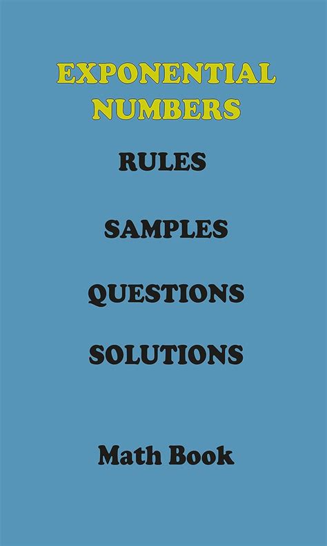 Exponential Numbers Exponential Equation Math Exponent Rules And