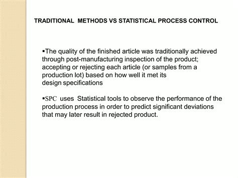 Statistical Process Control PPTX