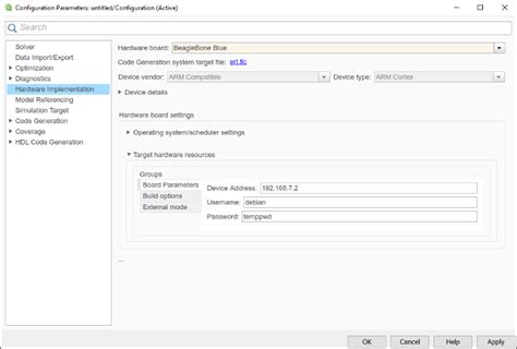 build and run an executable on beaglebone blue hardware matlab