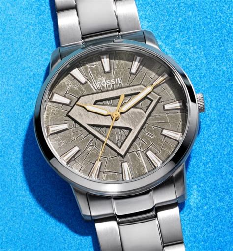 Conjunto Superman X Fossil Con Reloj En Edición Limitada Con Escudo De La «s Le1207set Fossil