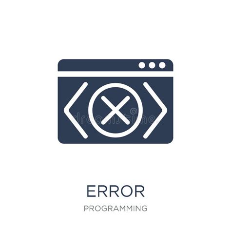 Error Icon Trendy Flat Vector Error Icon On White Background Fr Stock
