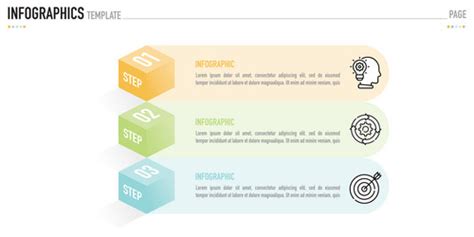 Cube Rectangular Isometric Infographic Royalty Free Vector