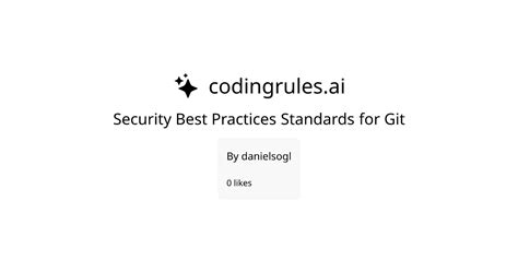 security best practices standards for git coding rules codingrules ai