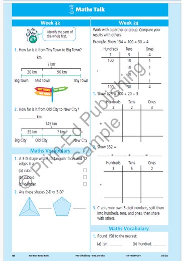 New Wave Mental Maths 2nd Class New 2024 Edition Prim Ed Publishing